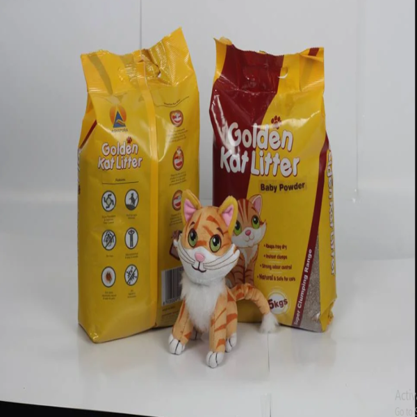 Golden Kat Natural Cat Litter 20kg | Strong Clumping