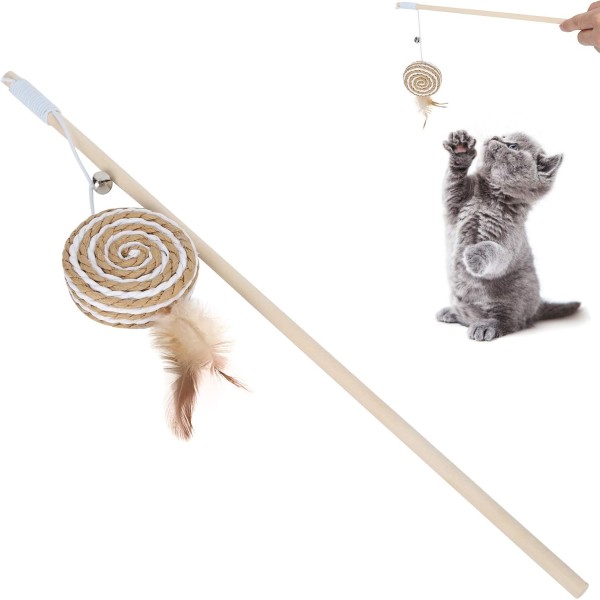 Cat Funny Stick Wand – Interactive Teaser Toy for Cats