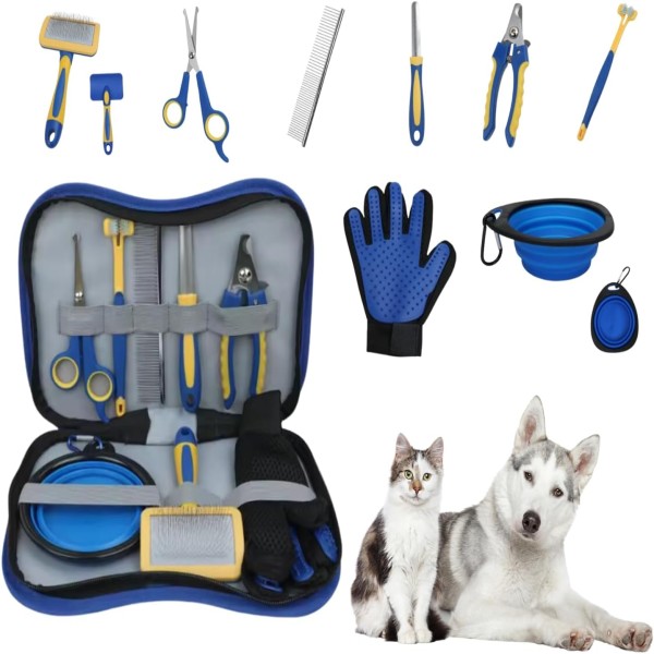 8 in 1 Pet Dog Cat Grooming Kit | Complete Grooming Tools Set