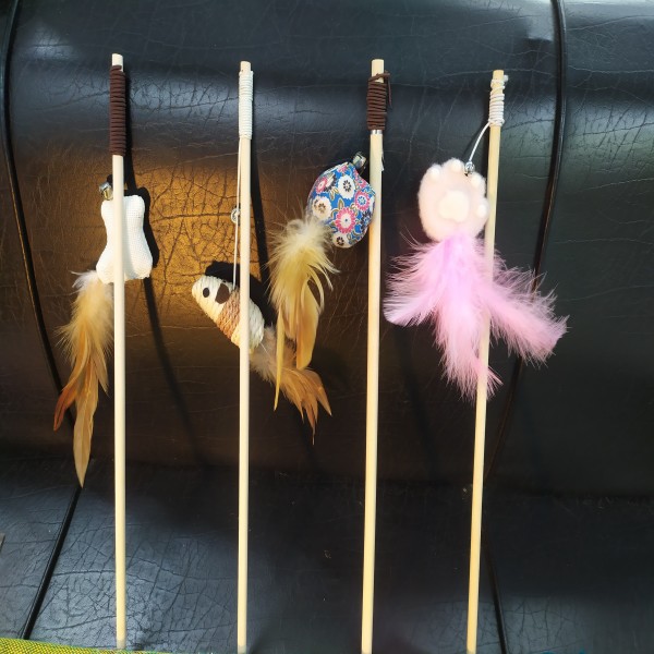 Cat Teaser Toy 4 Designs | Interactive Cat Wand BD